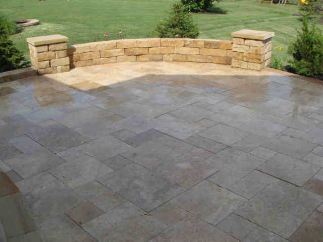 Pavers French Pattern provide Rustic atmosphere Mediterranean look